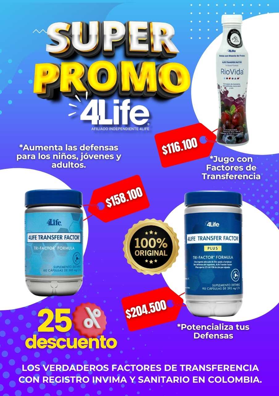 4life Colombia Transfer Factor | Productos originales | 25% de ...